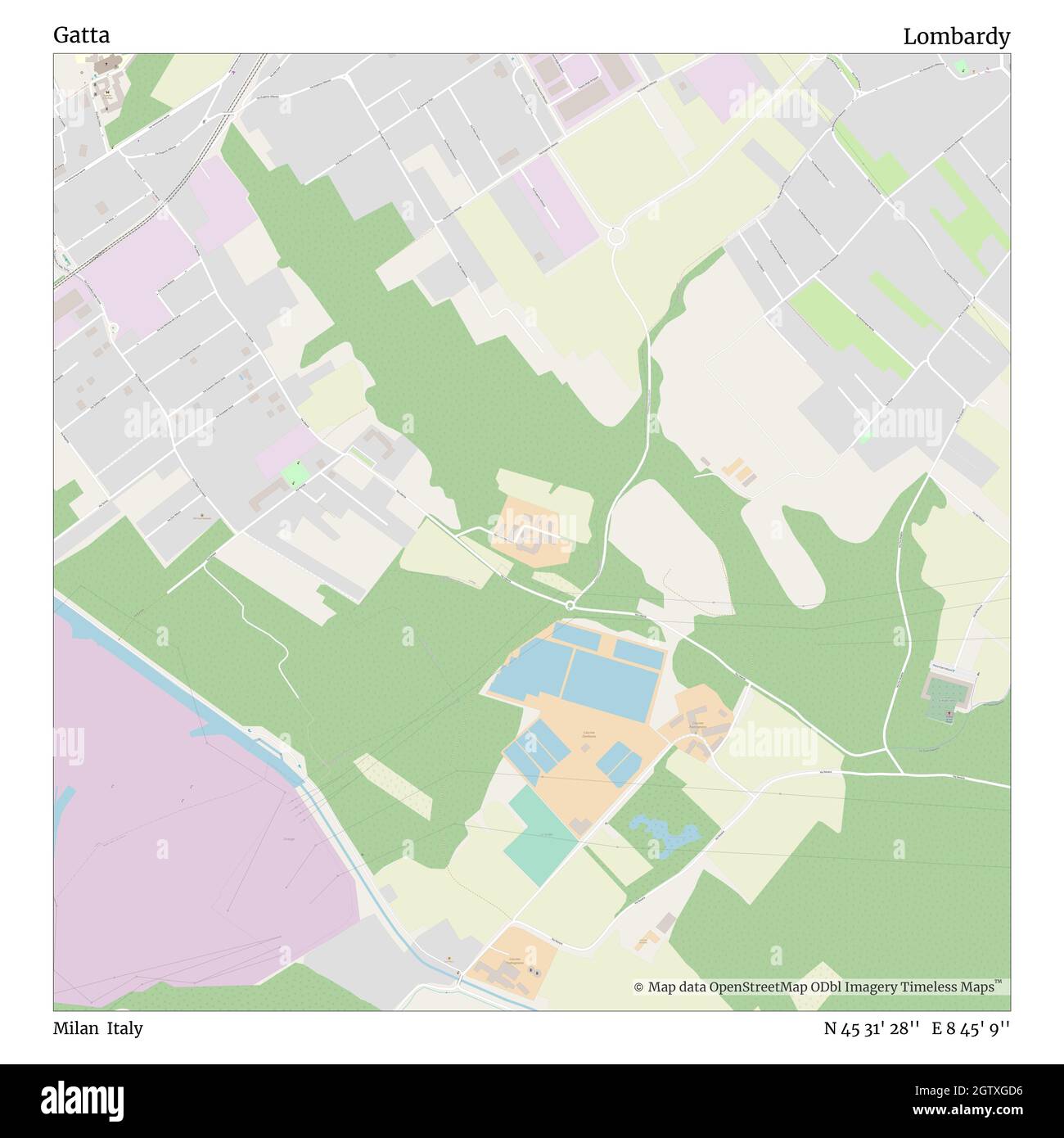 Gatta, Milan, Italy, Lombardy, N 45 31' 28'', E 8 45' 9'', map ...