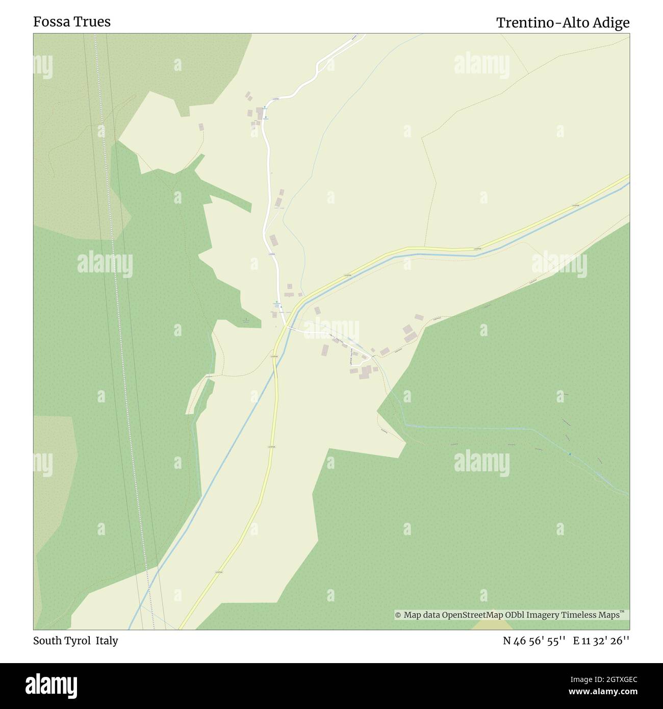 Fossa Trues, South Tyrol, Italy, Trentino-Alto Adige, N 46 56' 55'', E ...