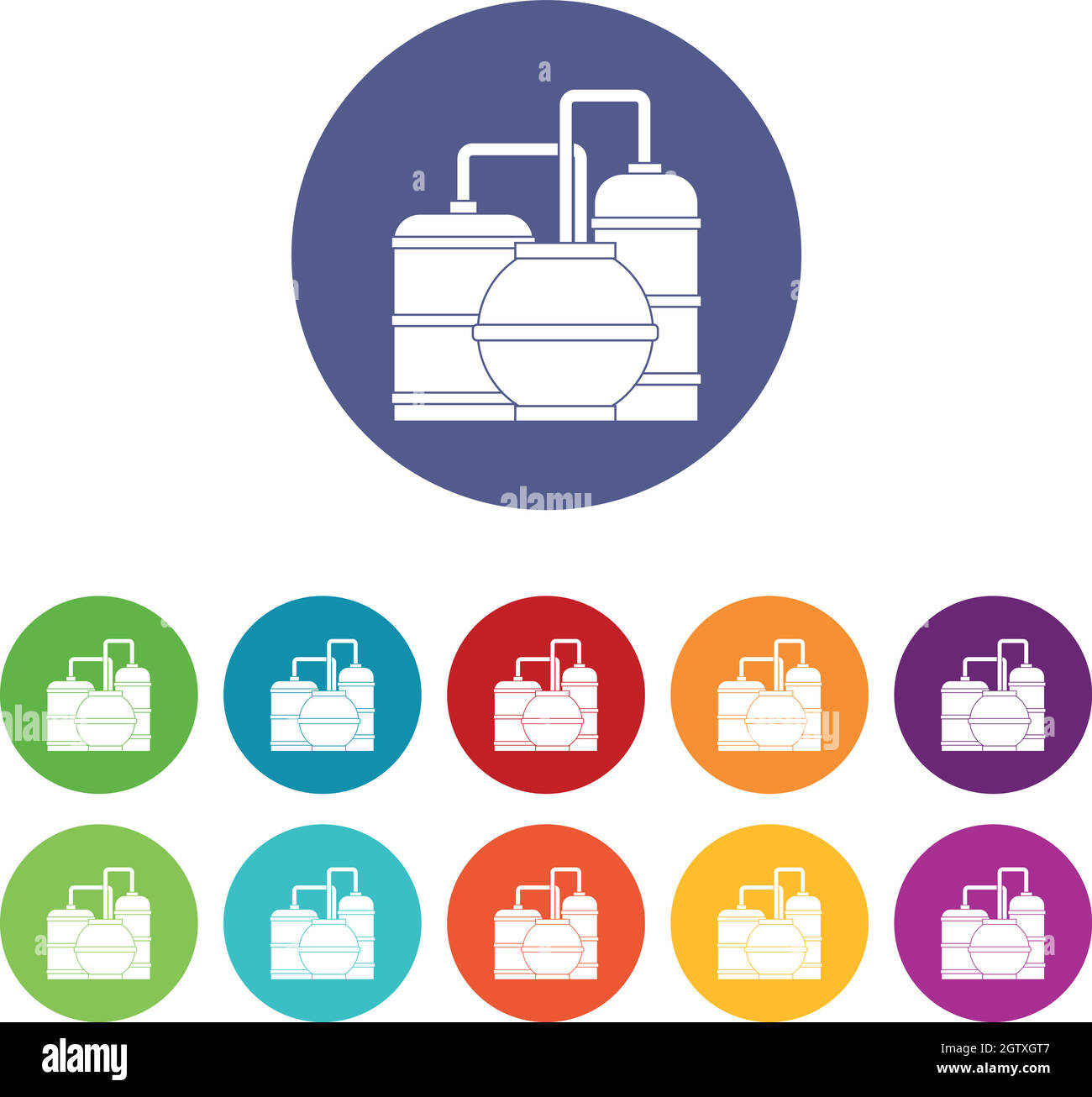 Petrochemical storage tank Stock Vector Images - Alamy