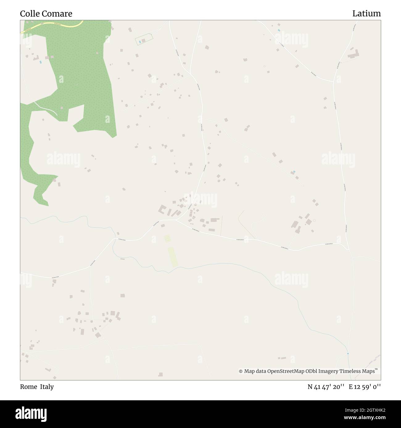 Colle Comare, Rome, Italy, Latium, N 41 47' 20'', E 12 59' 0'', map ...