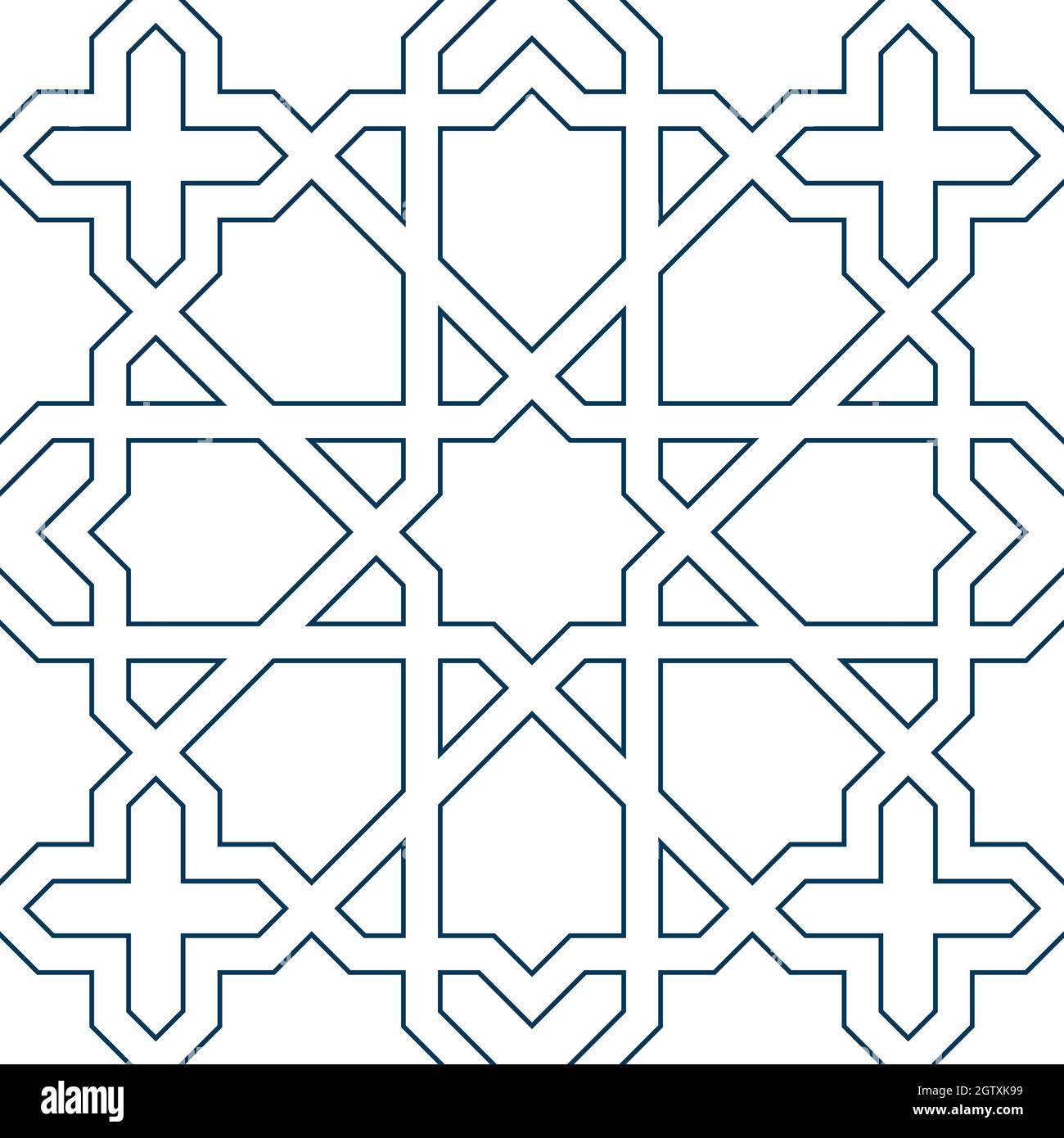 Persian geometric mosaic pattern for Ramadan card Stock Vector Image ...