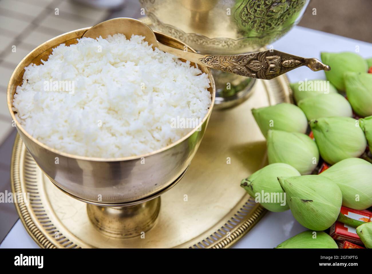 Monk eating at table hi-res stock photography and images - Alamy