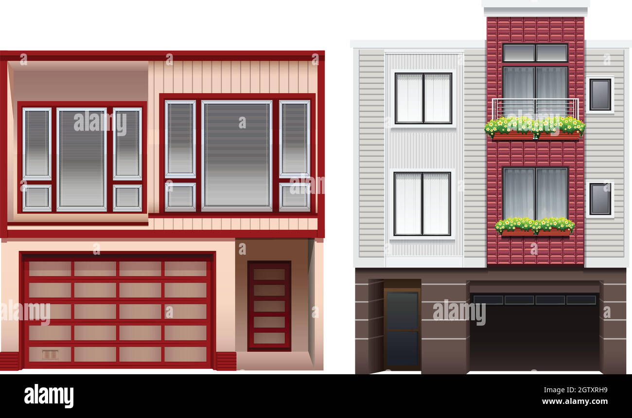 Residential office buildings Stock Vector Images - Alamy