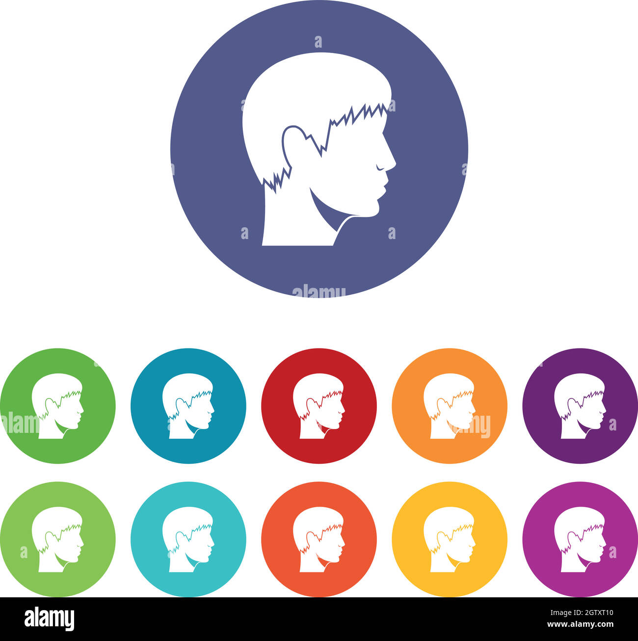 Rear view portrait man Stock Vector Images - Alamy