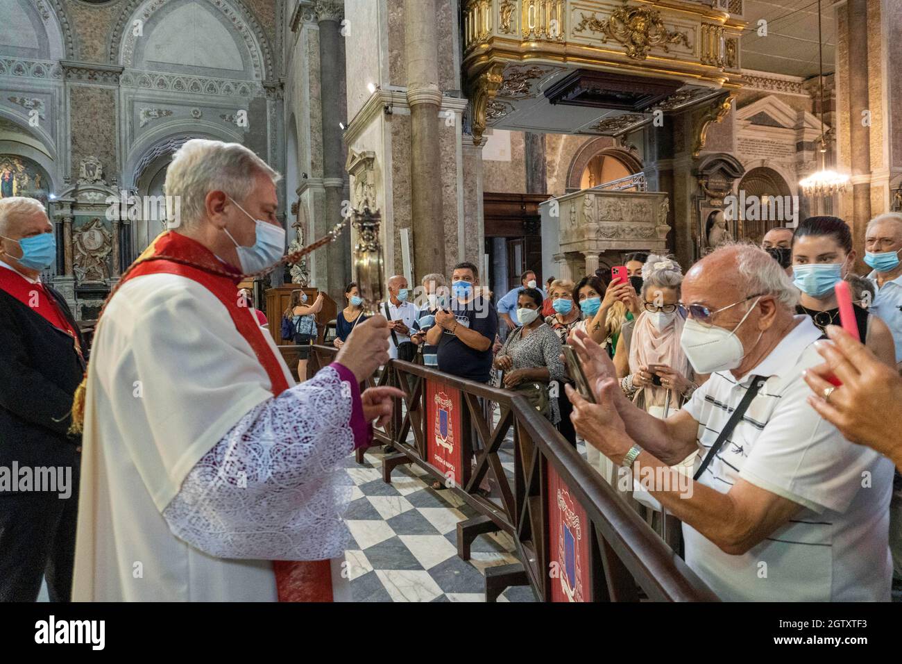 Napoli, ITALIA. 20th Sep, 2021. 02/10/2021 Naples, Duomo even after ...