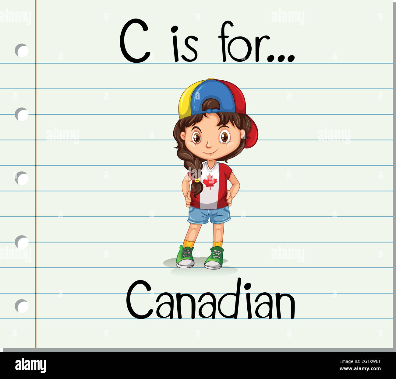 Flashcard letter C is for Canadian Stock Vector Image & Art - Alamy