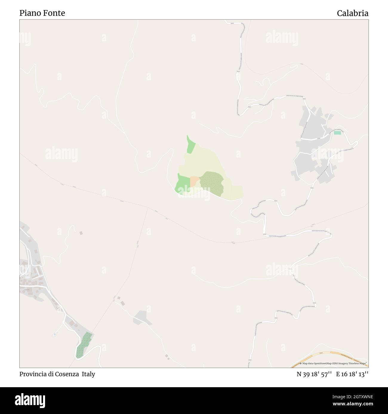 Map of cosenza hi-res stock photography and images - Alamy