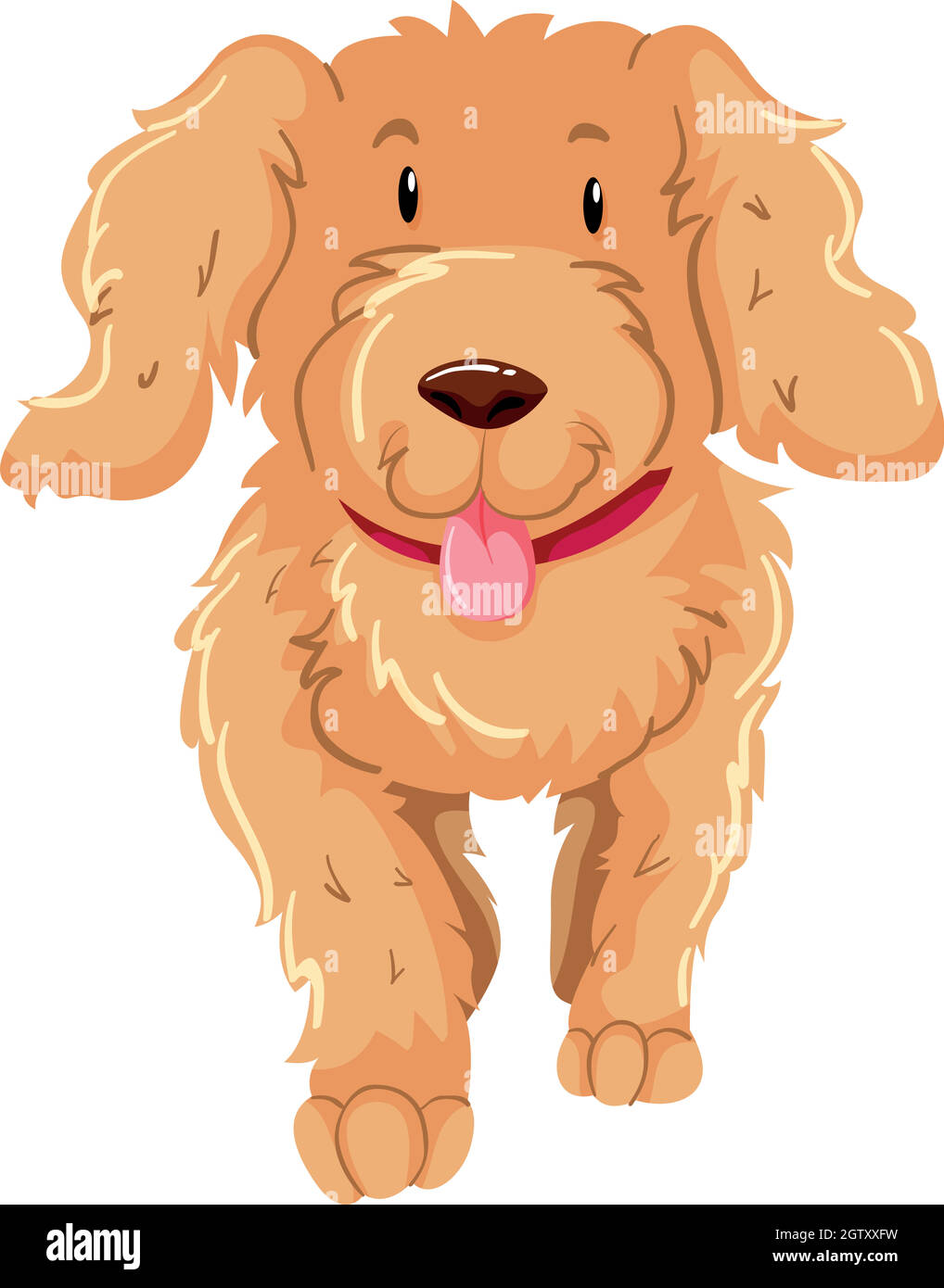 Fluffy dog white Stock Vector Images - Alamy