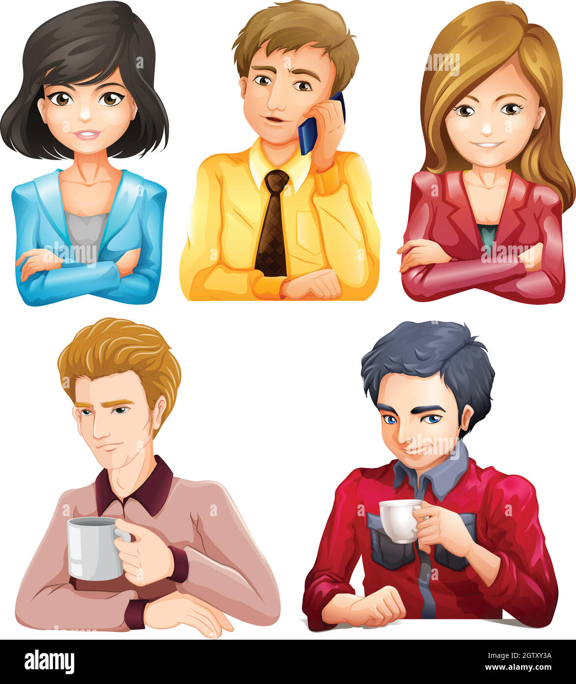 Female busy Cut Out Stock Images & Pictures - Alamy