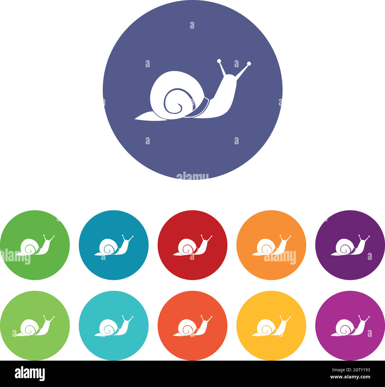 Set of snail hi-res stock photography and images - Alamy