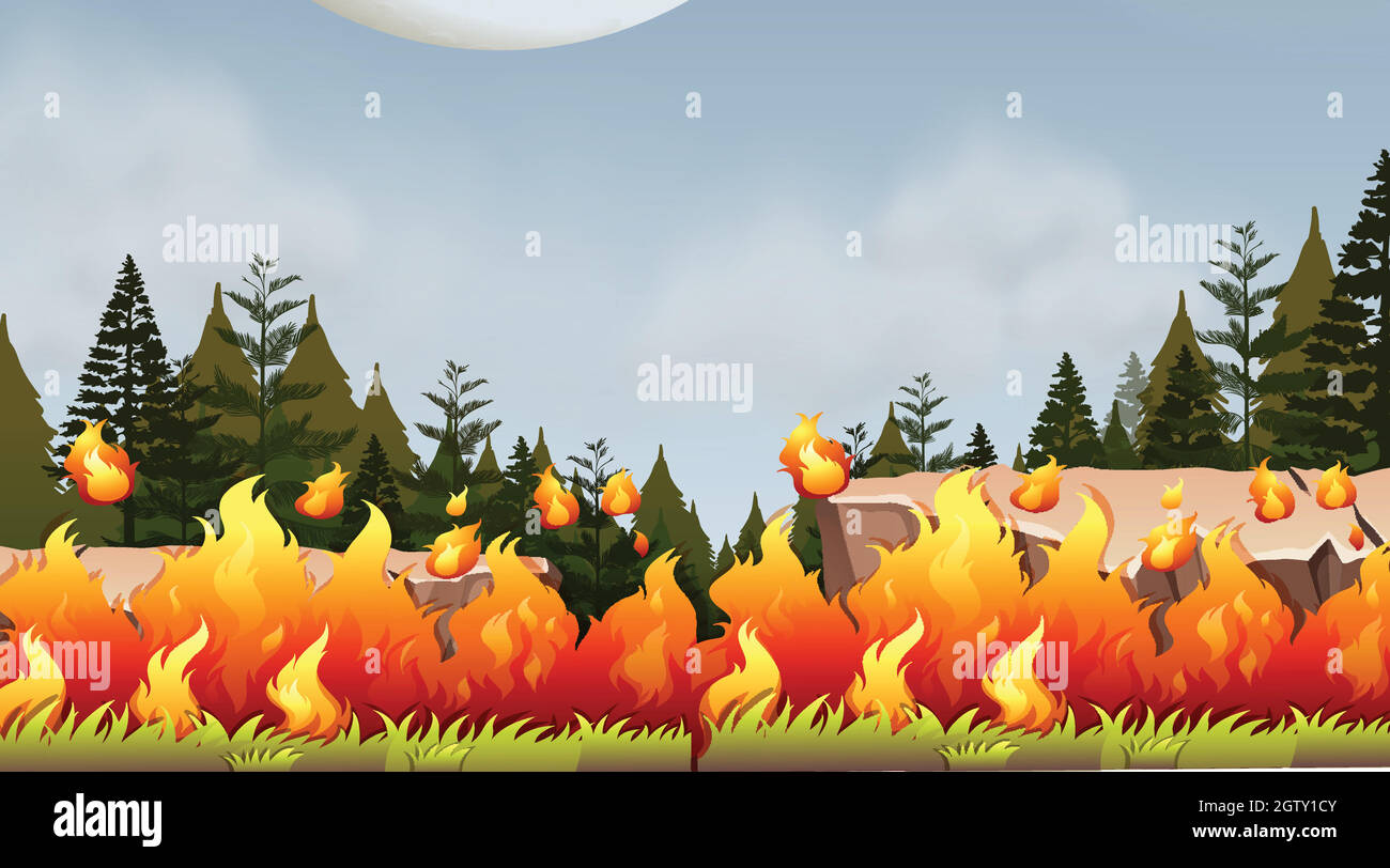 Natural environment scenes landscape Stock Vector Image & Art - Alamy