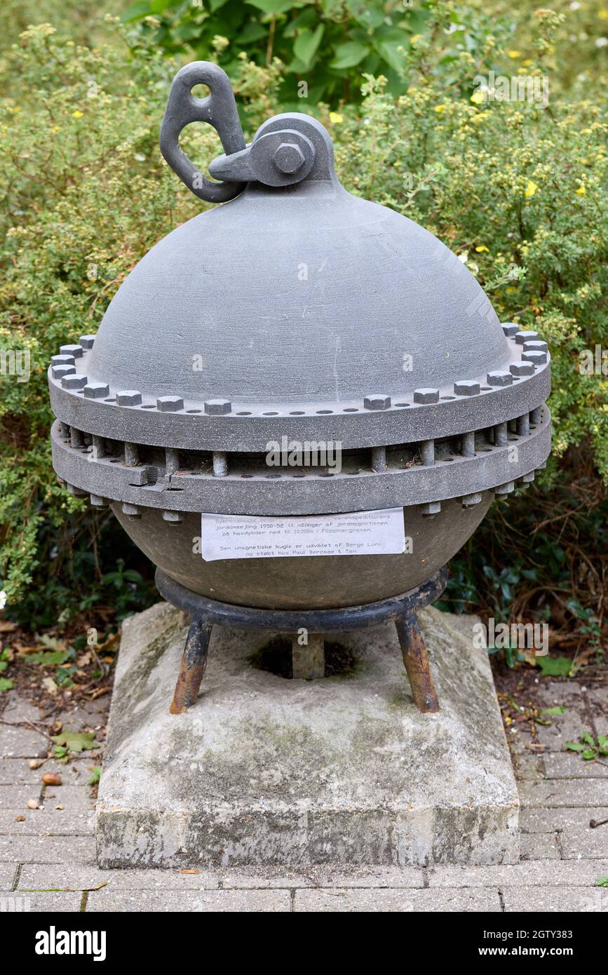 Non-magnetic sphere, used for deep sea exploration on the 2nd Galathea ...