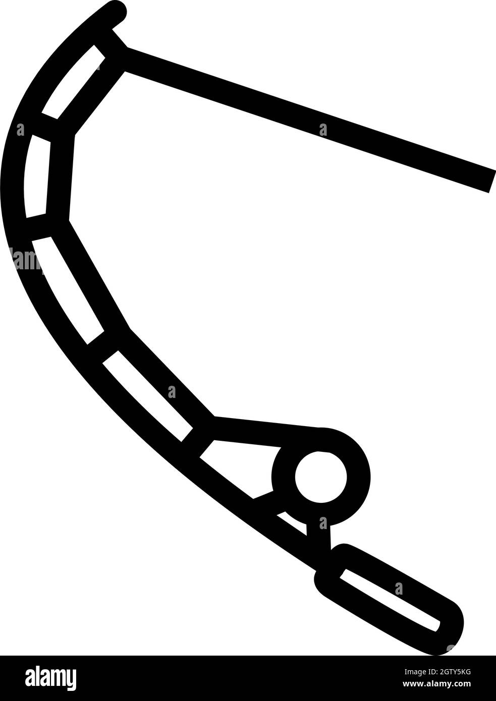 Icon Of Curved Fishing Tackle Stock Vector Image & Art - Alamy