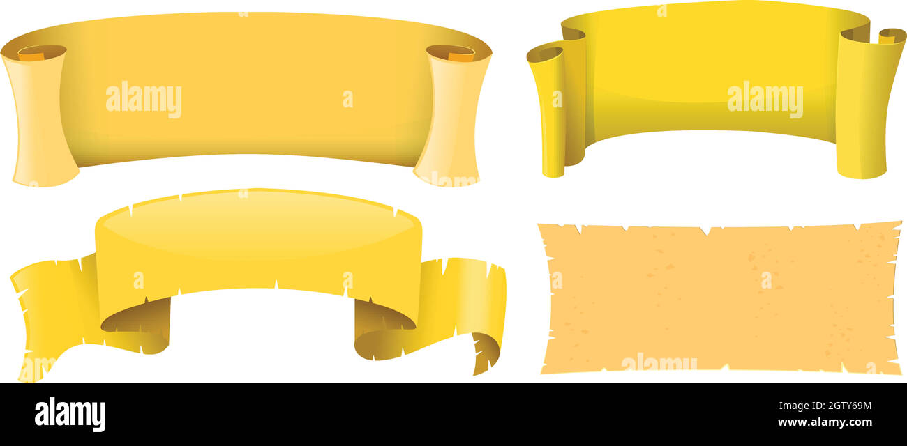 Banner design in yellow color Stock Vector Image & Art - Alamy