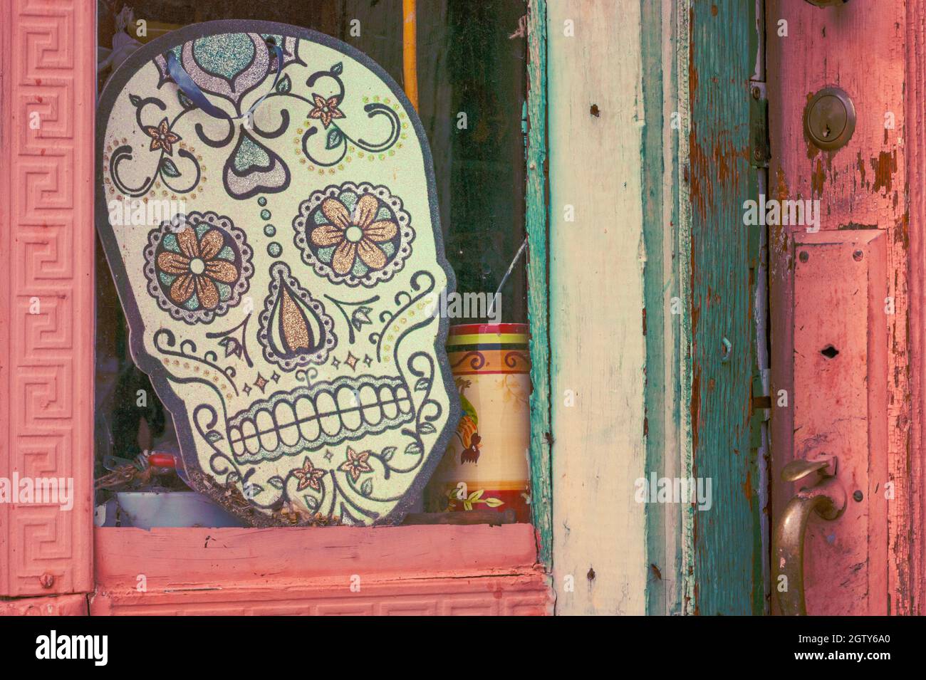 Skeleton head decoration for death, dead, soul, or saint celebration ...