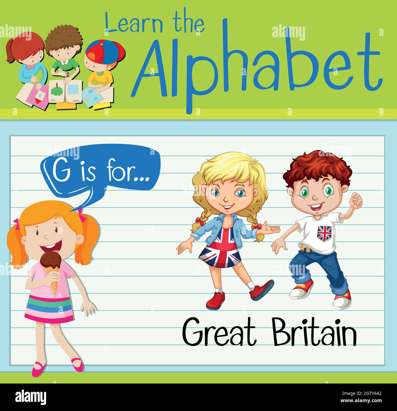 Flashcard letter G is for Great Britain Stock Vector Image & Art - Alamy