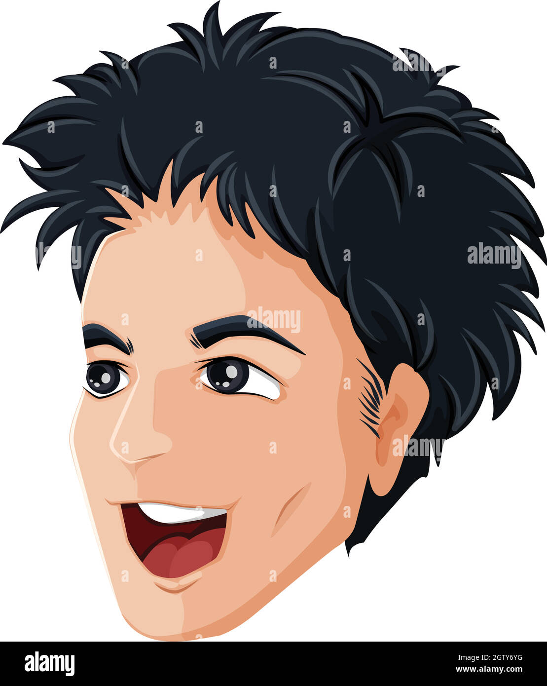 Happy man illustration Stock Vector Images - Alamy