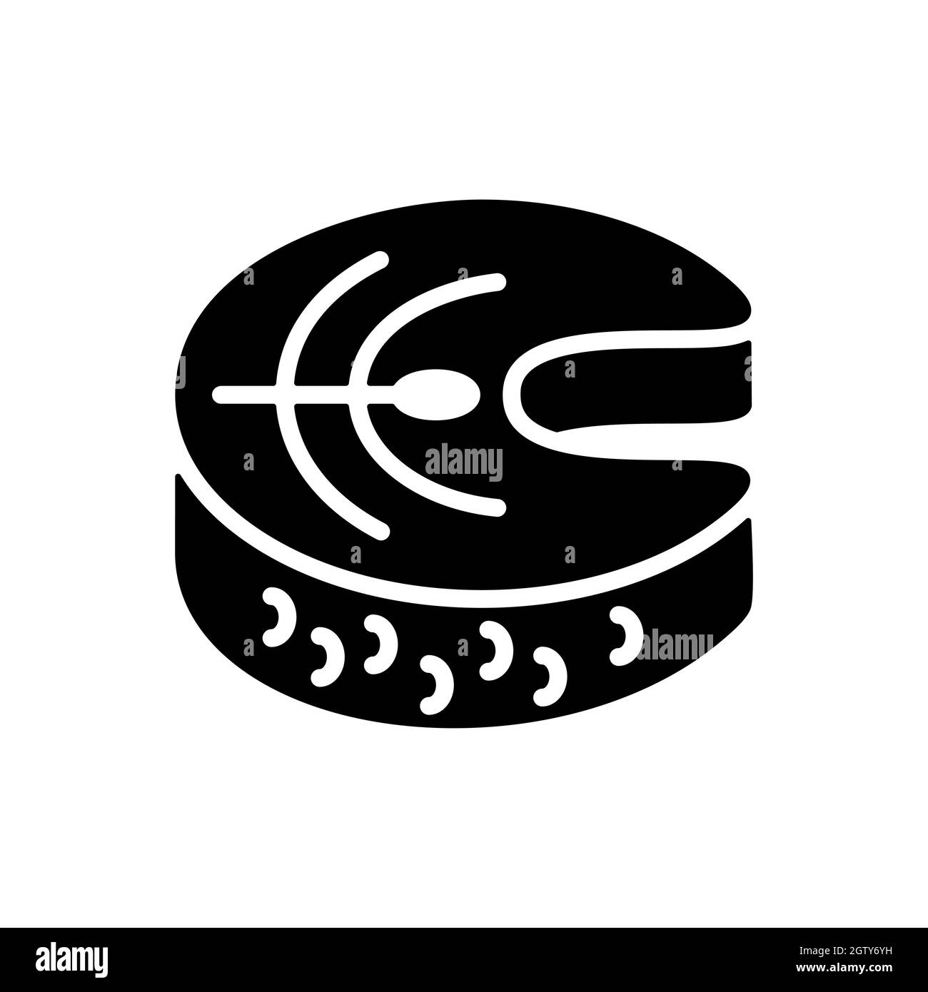Steak of red fish salmon vector glyph icon Stock Vector Image & Art - Alamy
