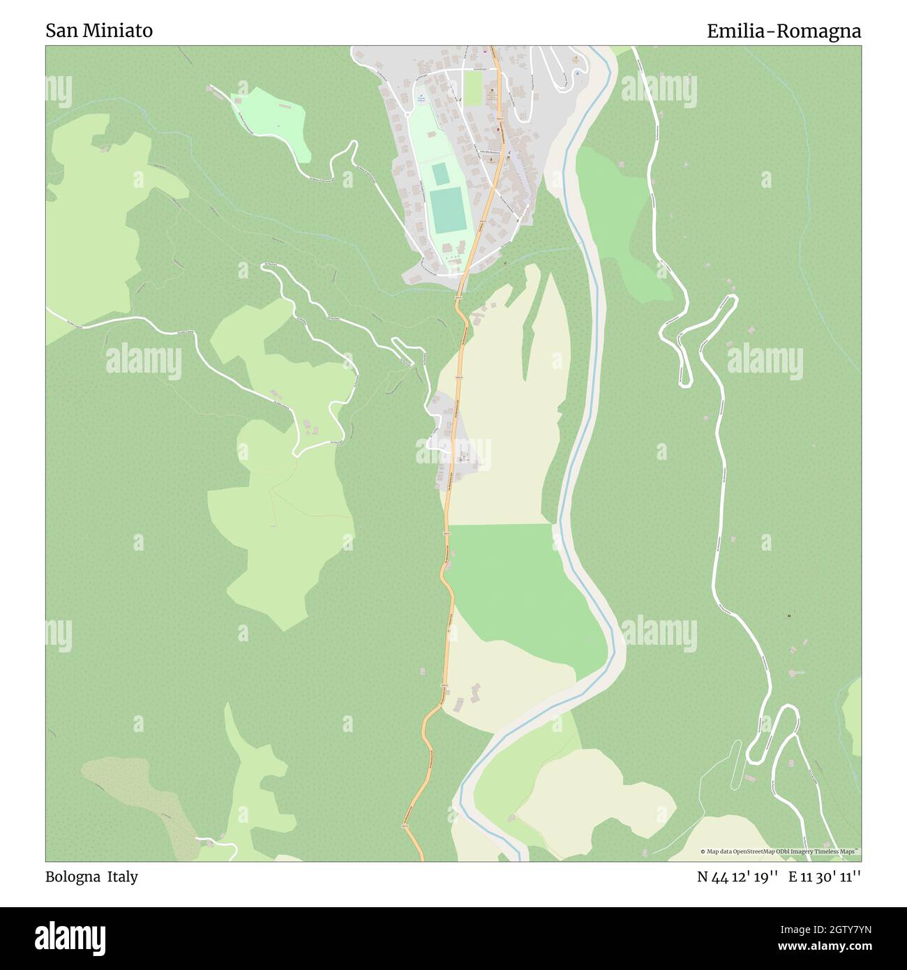 San Miniato, Bologna, Italy, Emilia-Romagna, N 44 12' 19'', E 11 30' 11 ...