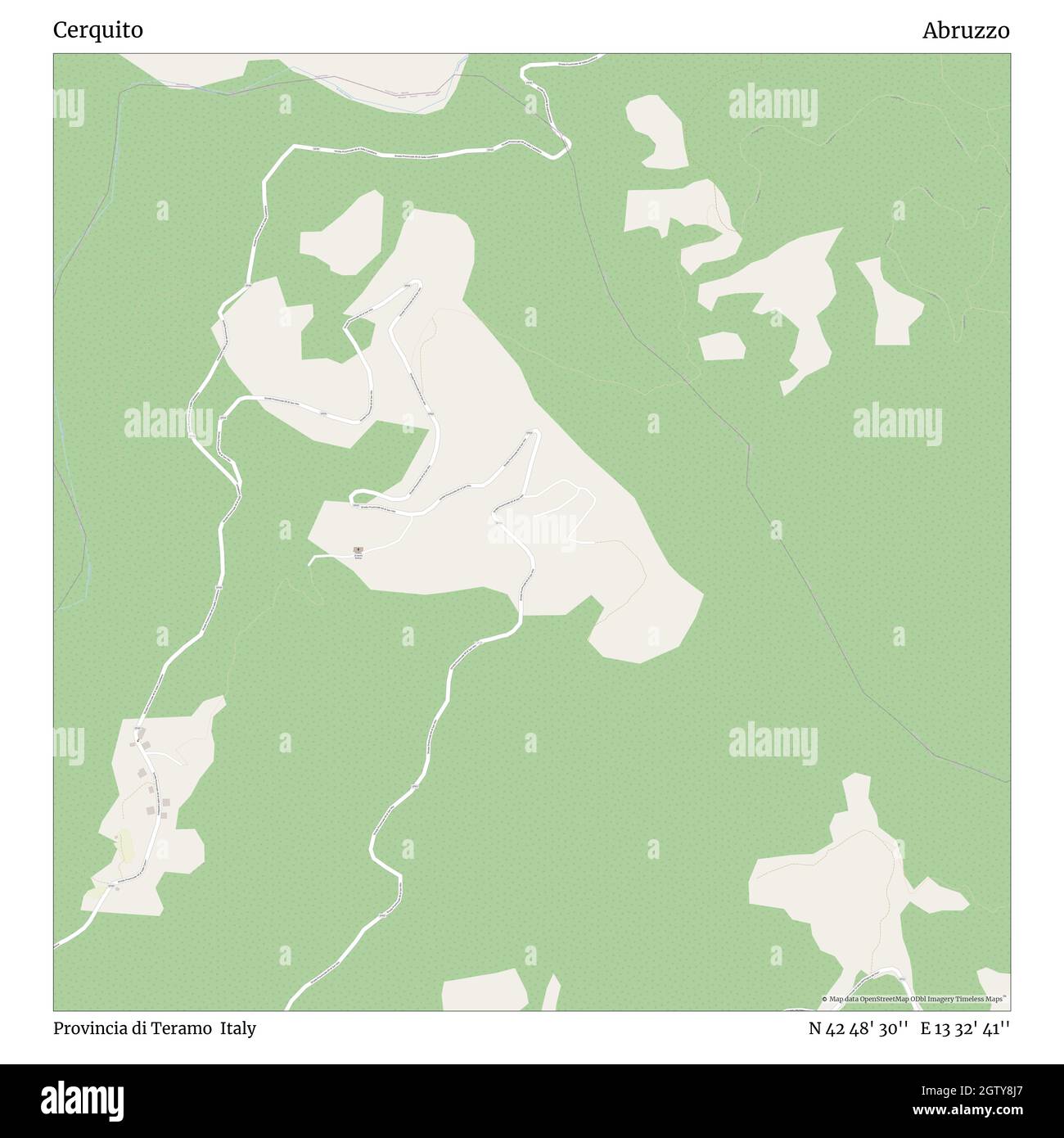 Cerquito, Provincia di Teramo, Italy, Abruzzo, N 42 48' 30'', E 13 32 ...