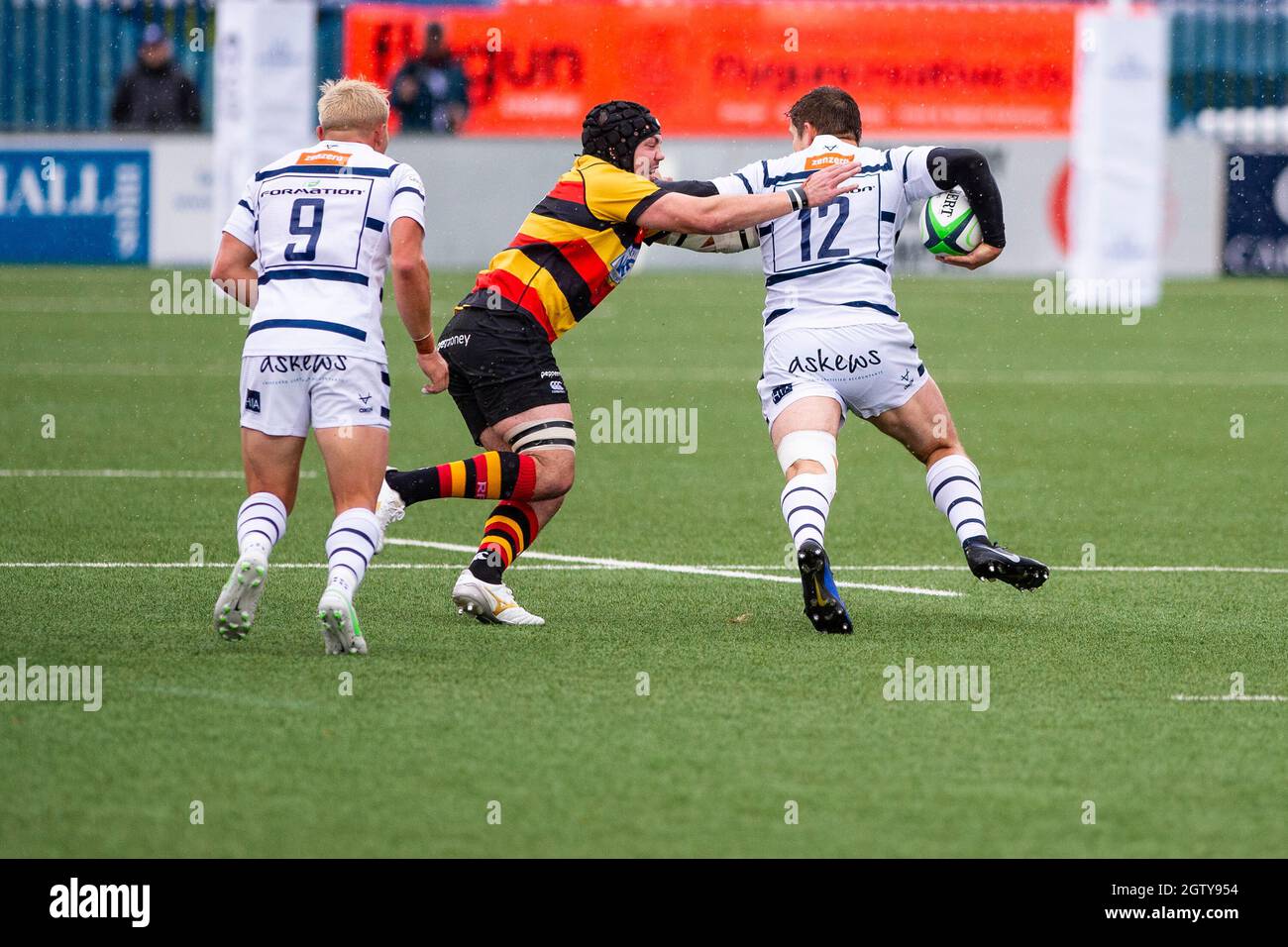 Coventry, UK. 02nd Oct, 2021. Tom Griffiths of Coventry Rugby is seen ...