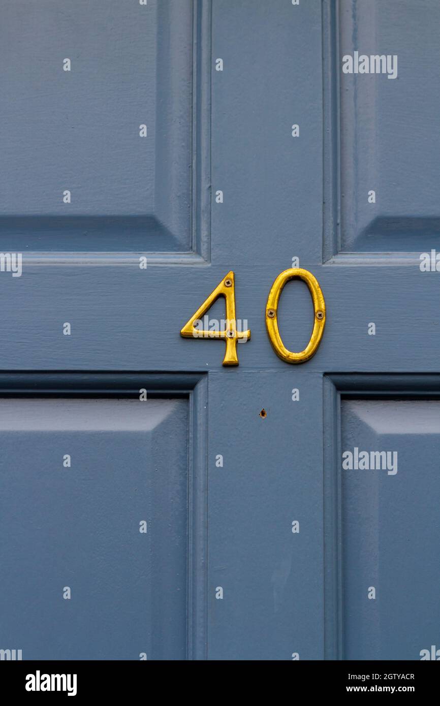 Number 40 door hi-res stock photography and images - Alamy