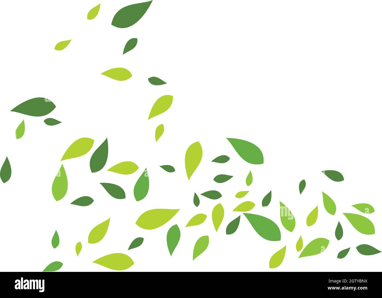 green leaf background, ecology nature element vector icon Stock Vector ...
