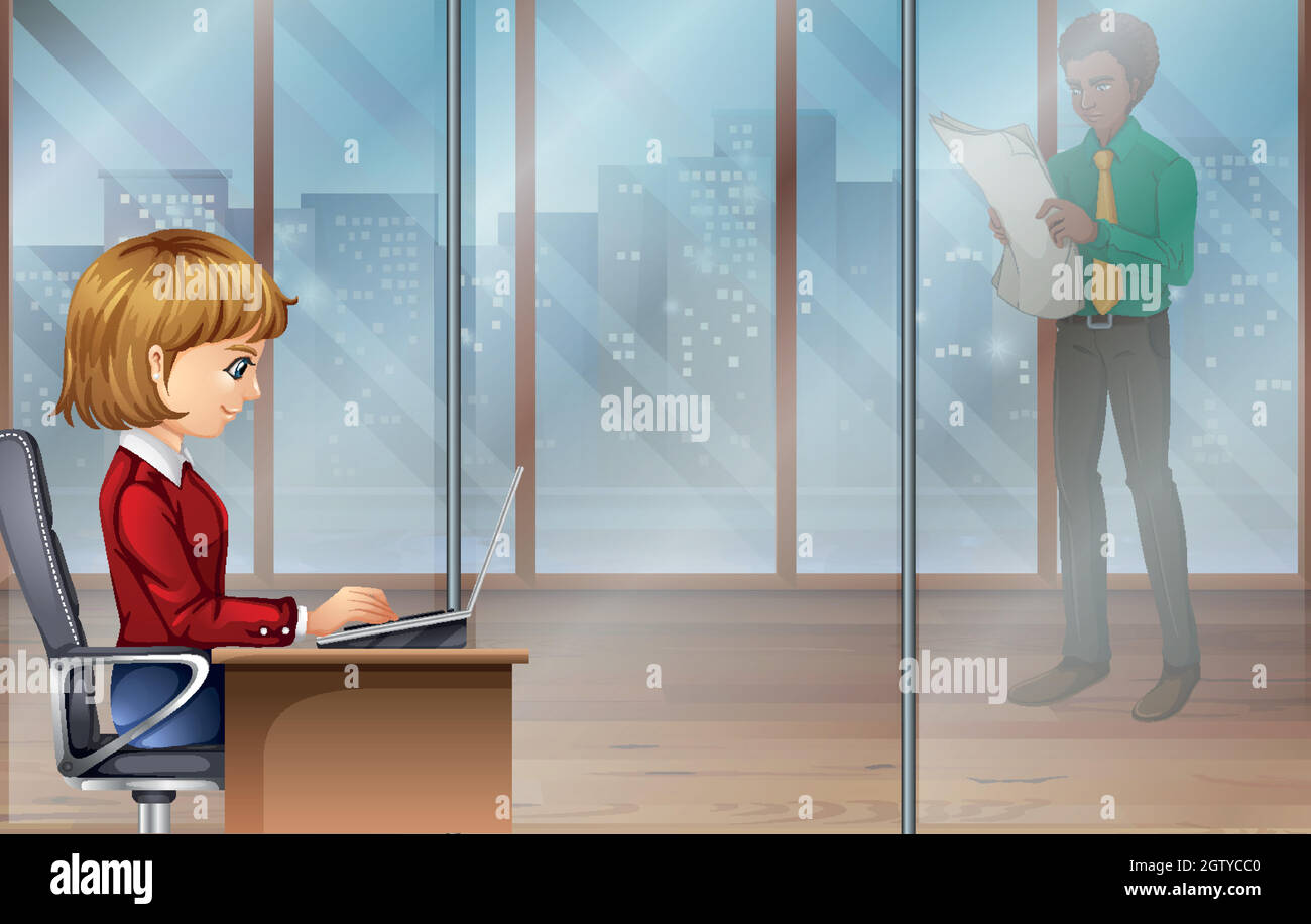 Man business reading in Stock Vector Images - Alamy