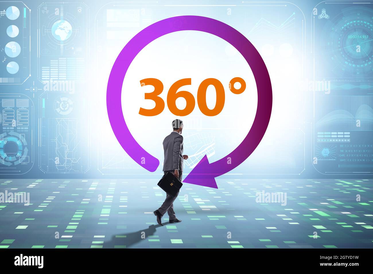 360 degree customer view for the marketing purposes Stock Photo - Alamy