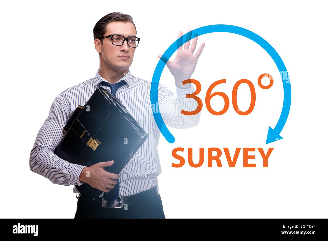 360 degree concept with the businessman Stock Photo - Alamy