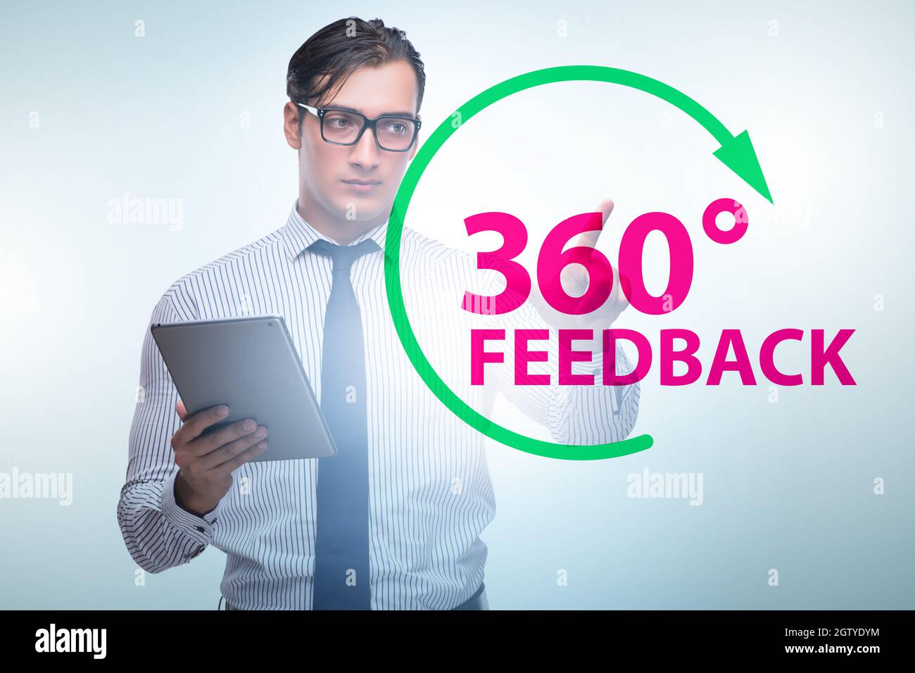 360 degree concept with the businessman Stock Photo - Alamy