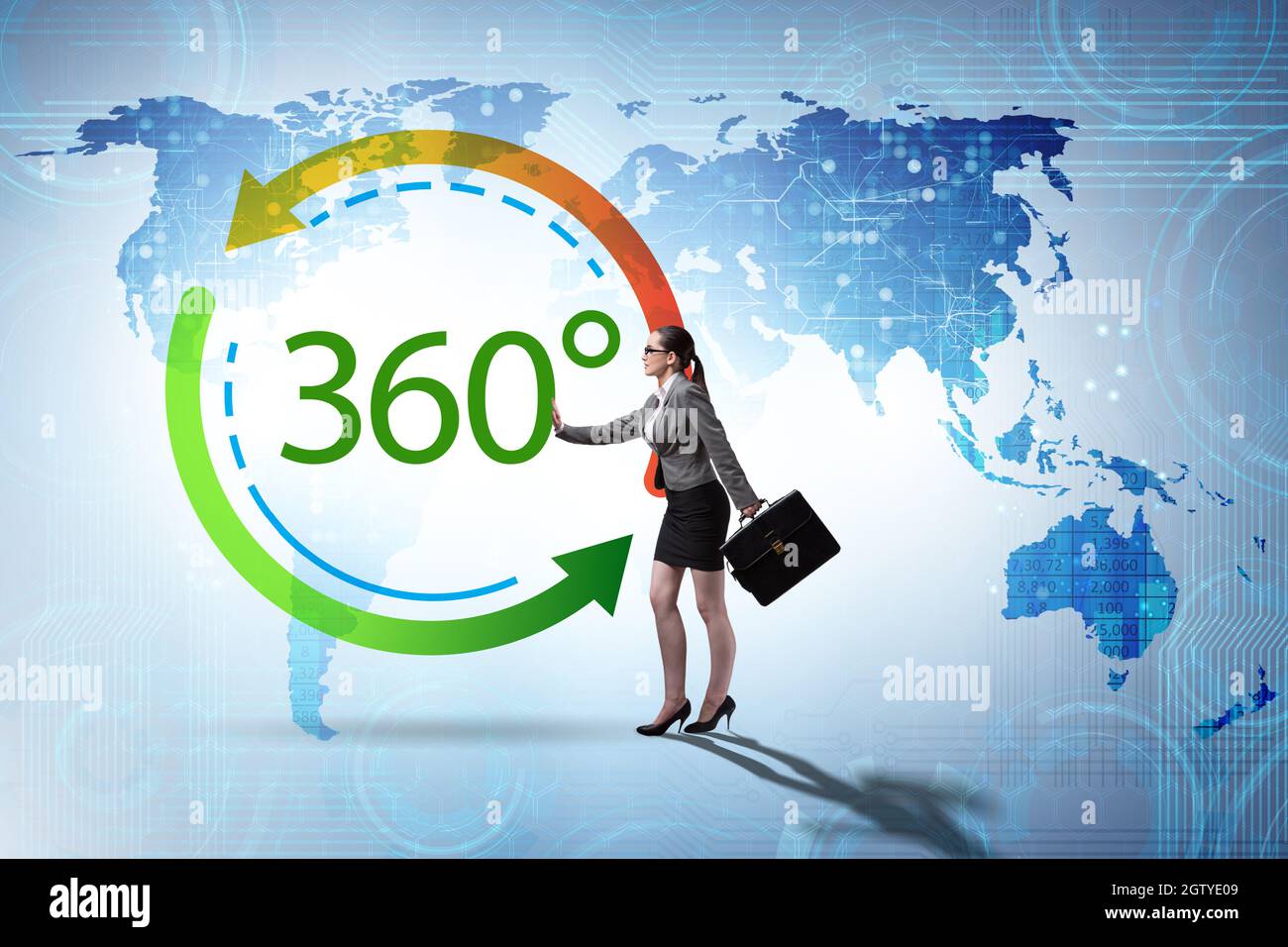360 degree customer view for the marketing purposes Stock Photo - Alamy
