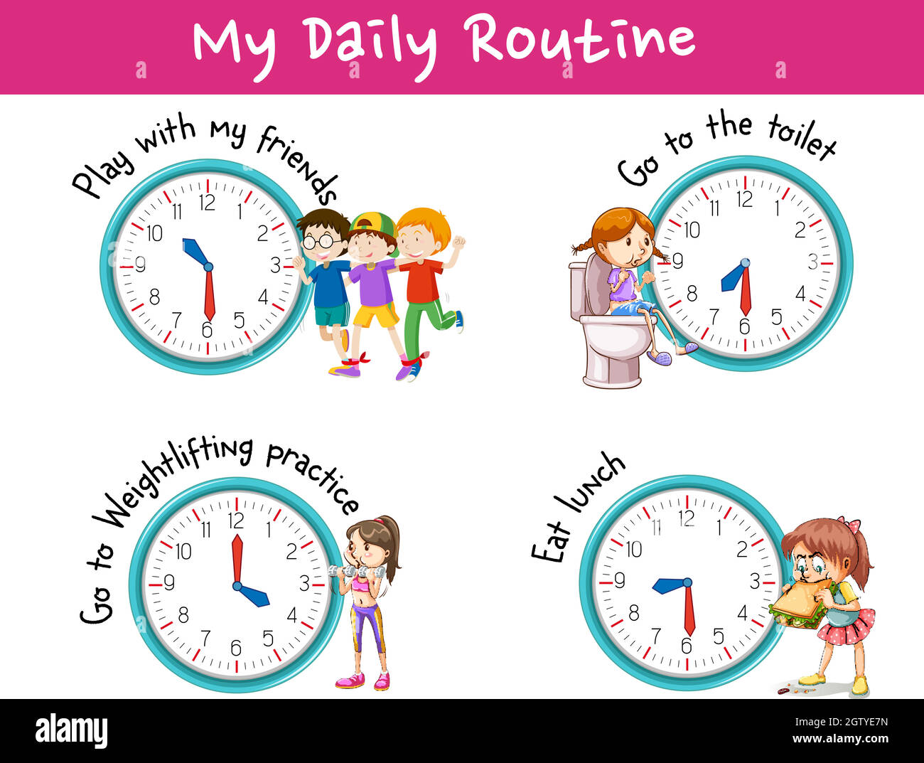 Daily Routine Of A Student Chart
