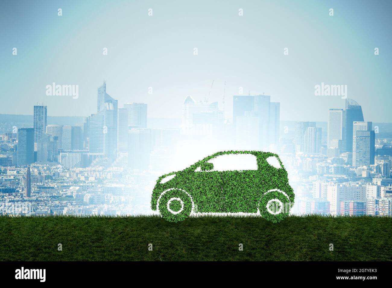 Concept of the ecological electric car Stock Photo - Alamy