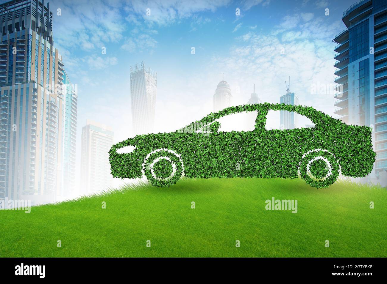 Concept of the ecological electric car Stock Photo - Alamy