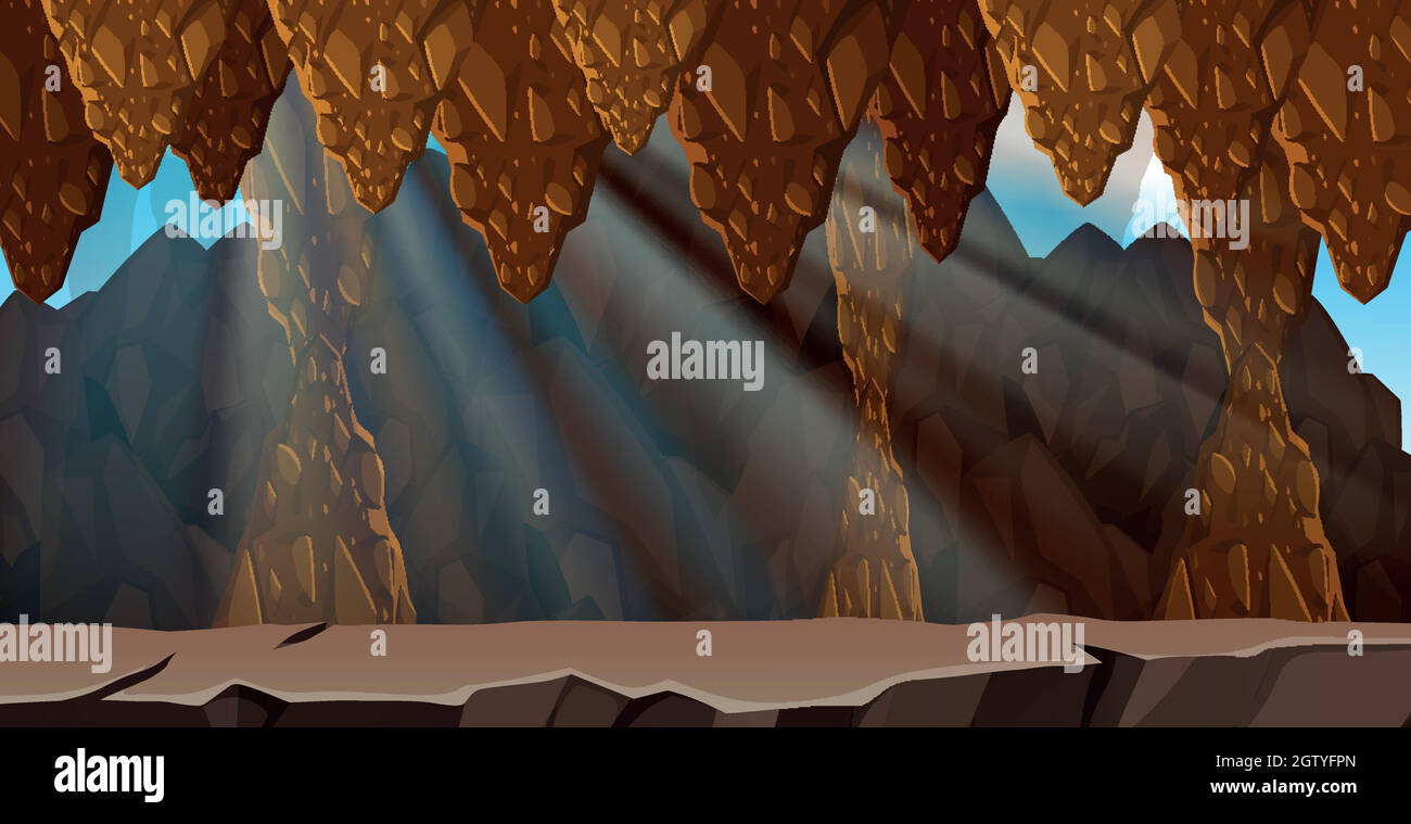 A mystery cave landscape Stock Vector Image & Art - Alamy