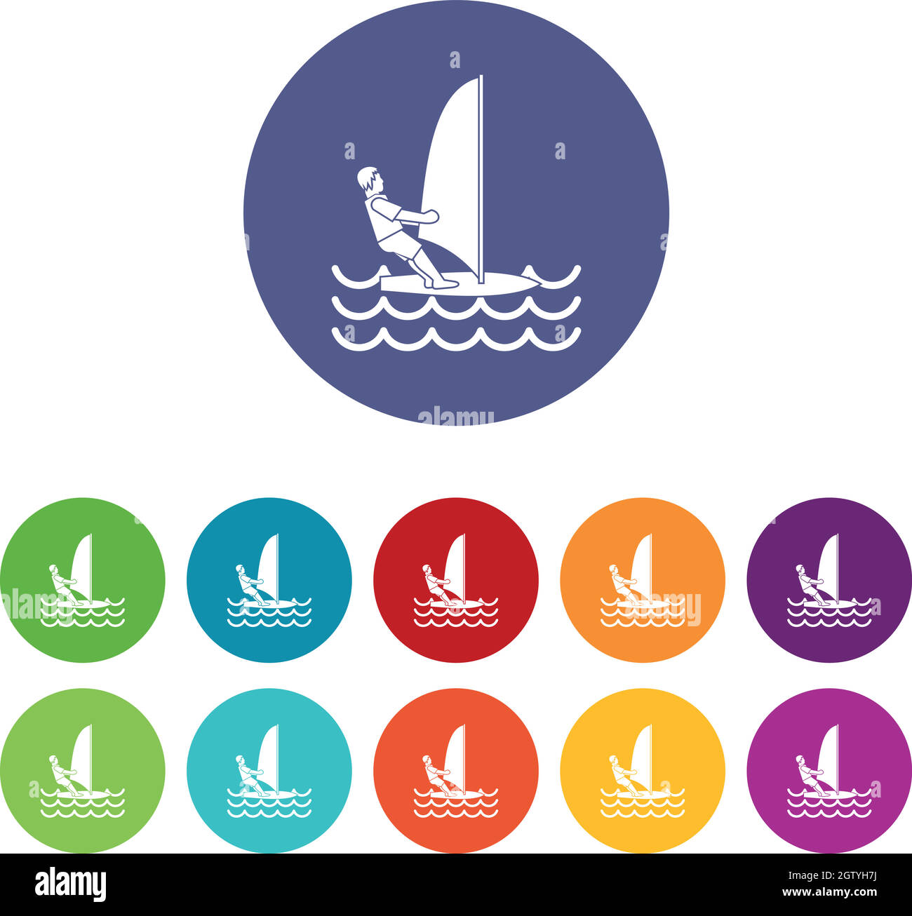 Windsurfer Stock Vector Images - Alamy