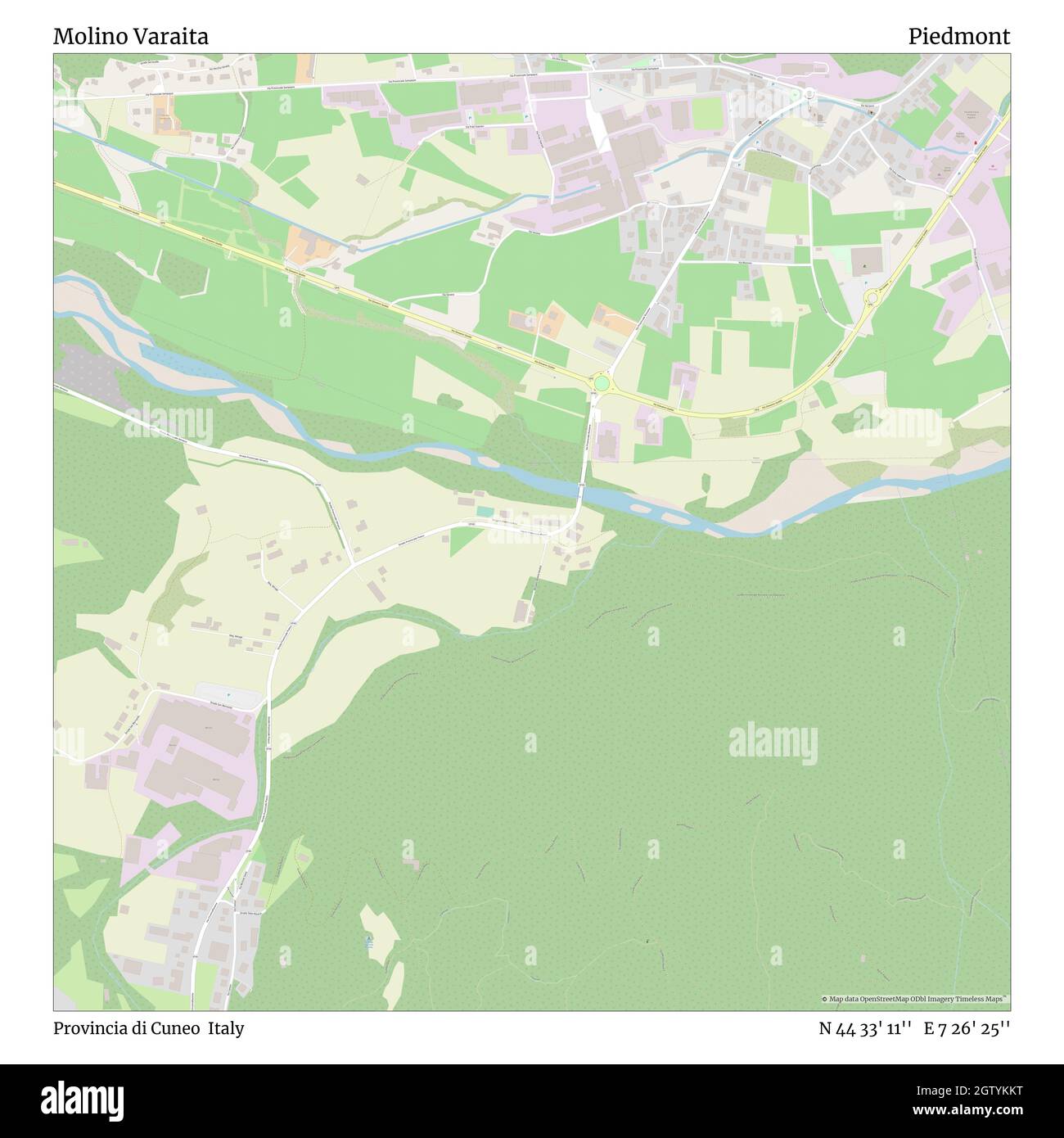 Molino Varaita, Provincia di Cuneo, Italy, Piedmont, N 44 33' 11'', E 7 ...