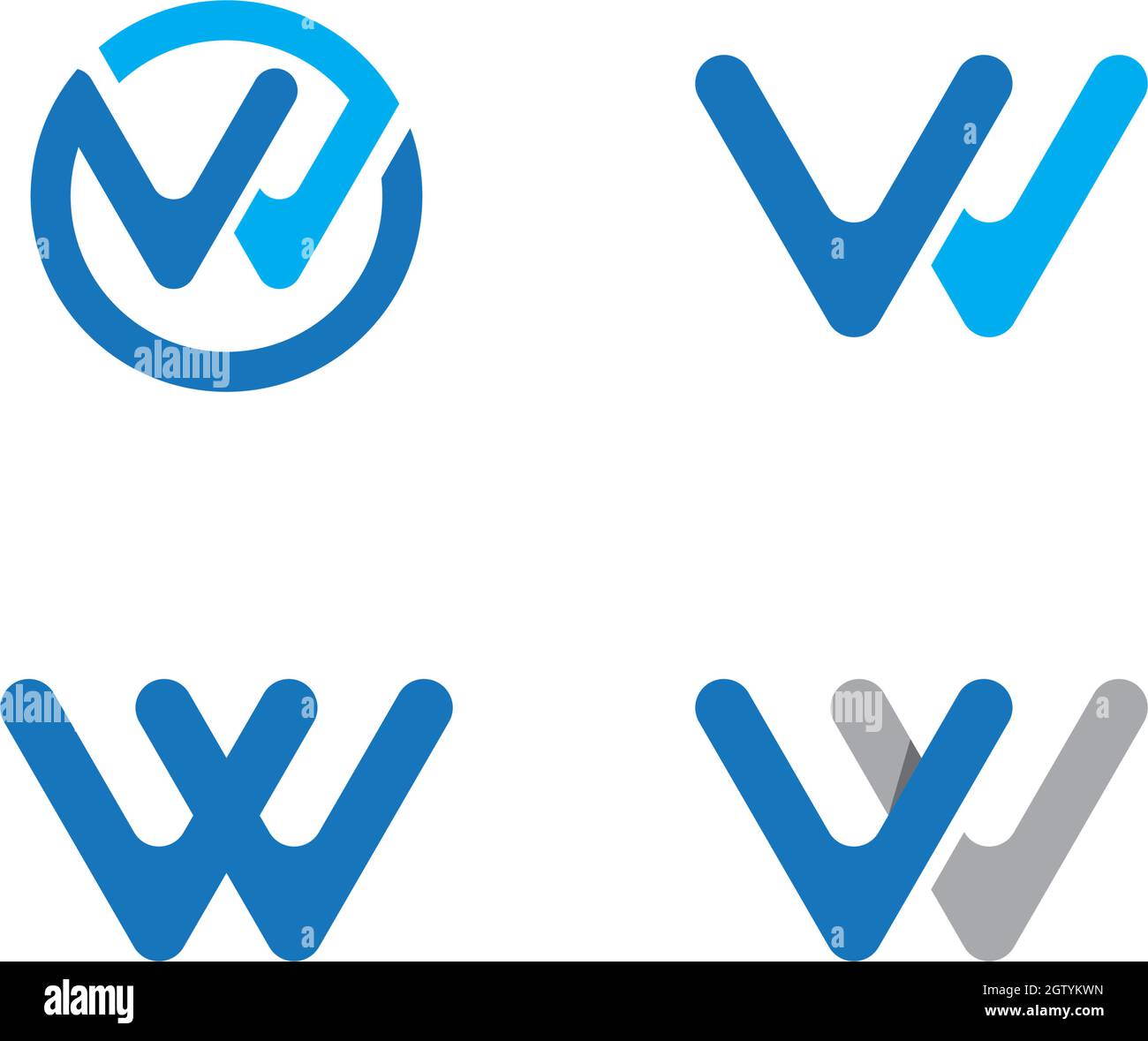 Best w letter logo hi-res stock photography and images - Alamy