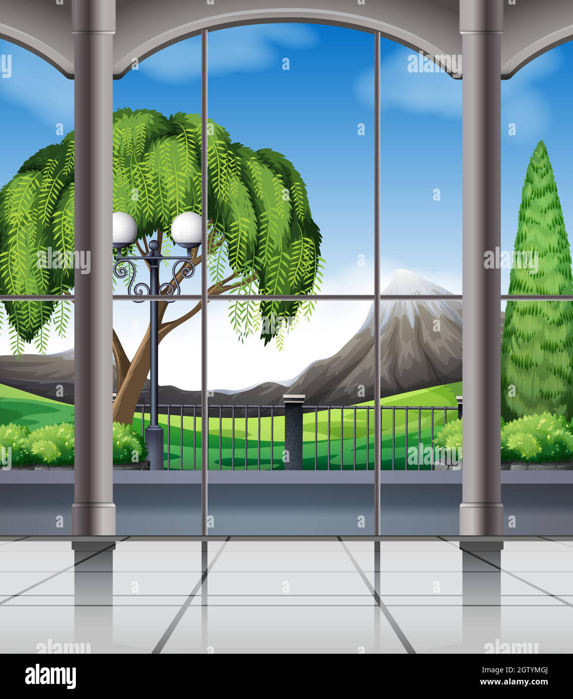 Daytime view Stock Vector Images - Alamy