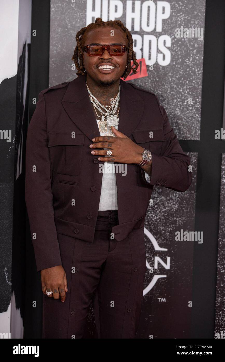 Gunna on the Red Carpet at the 2021 BET Hip Hop Awards in Atlanta, GA ...