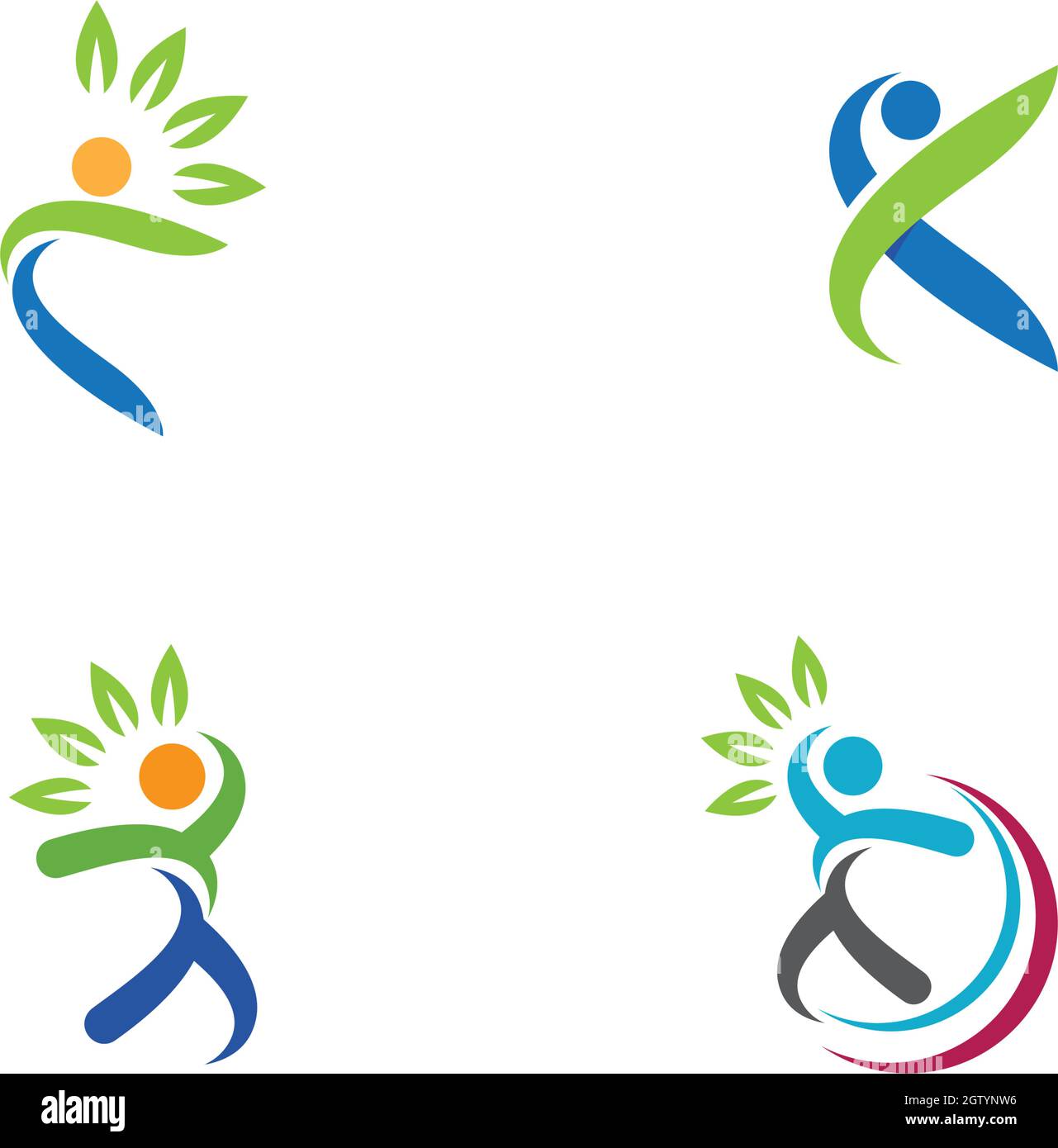 Human character logo sign,Health care logo Stock Vector Image & Art - Alamy
