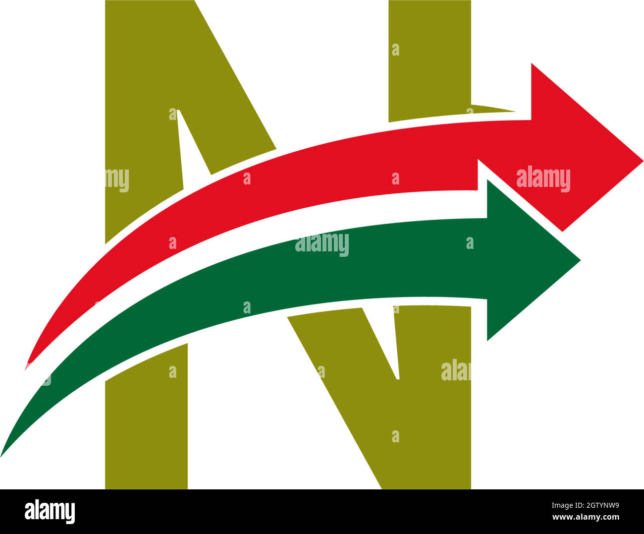 N arrow hi-res stock photography and images - Alamy