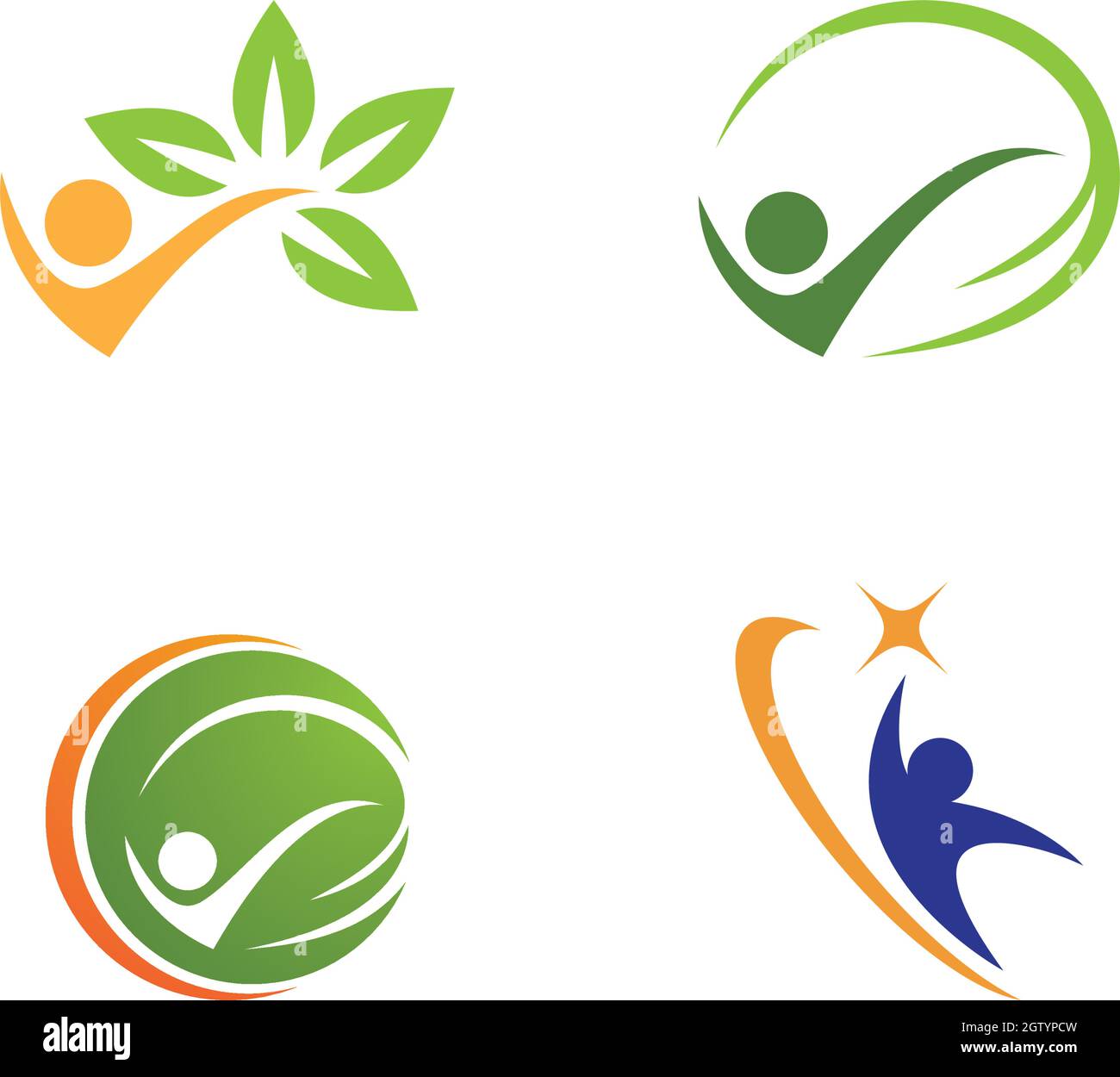 Human character logo sign,Health care logo Stock Vector Image & Art - Alamy