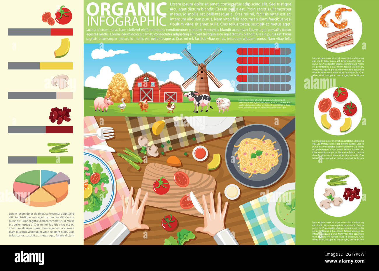 Food infographic hi-res stock photography and images - Alamy