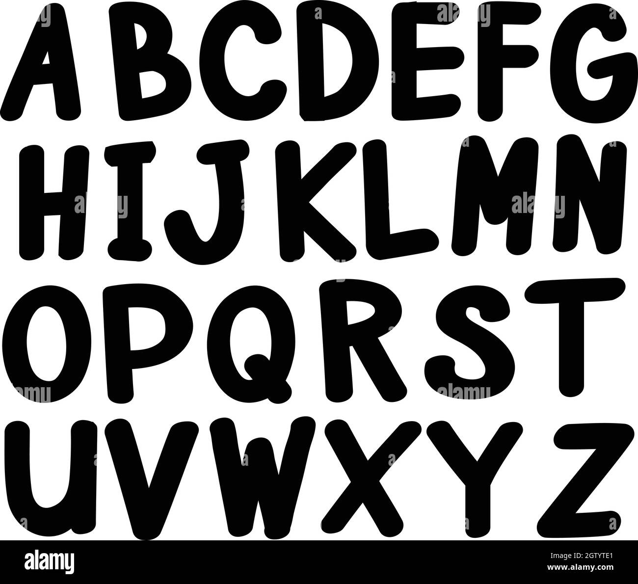 Alphabet Clipart Black And White