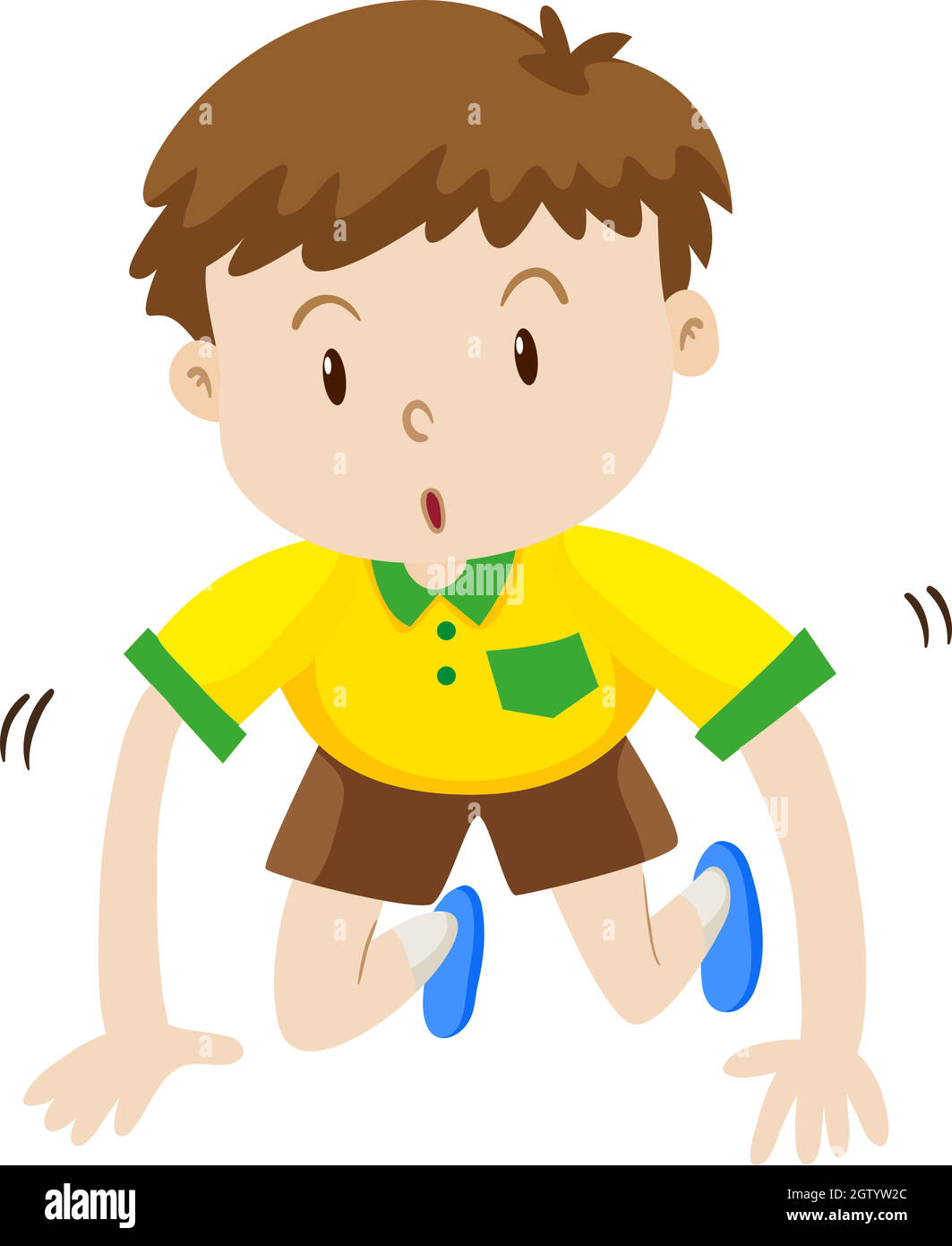 Children kneel Stock Vector Images - Alamy