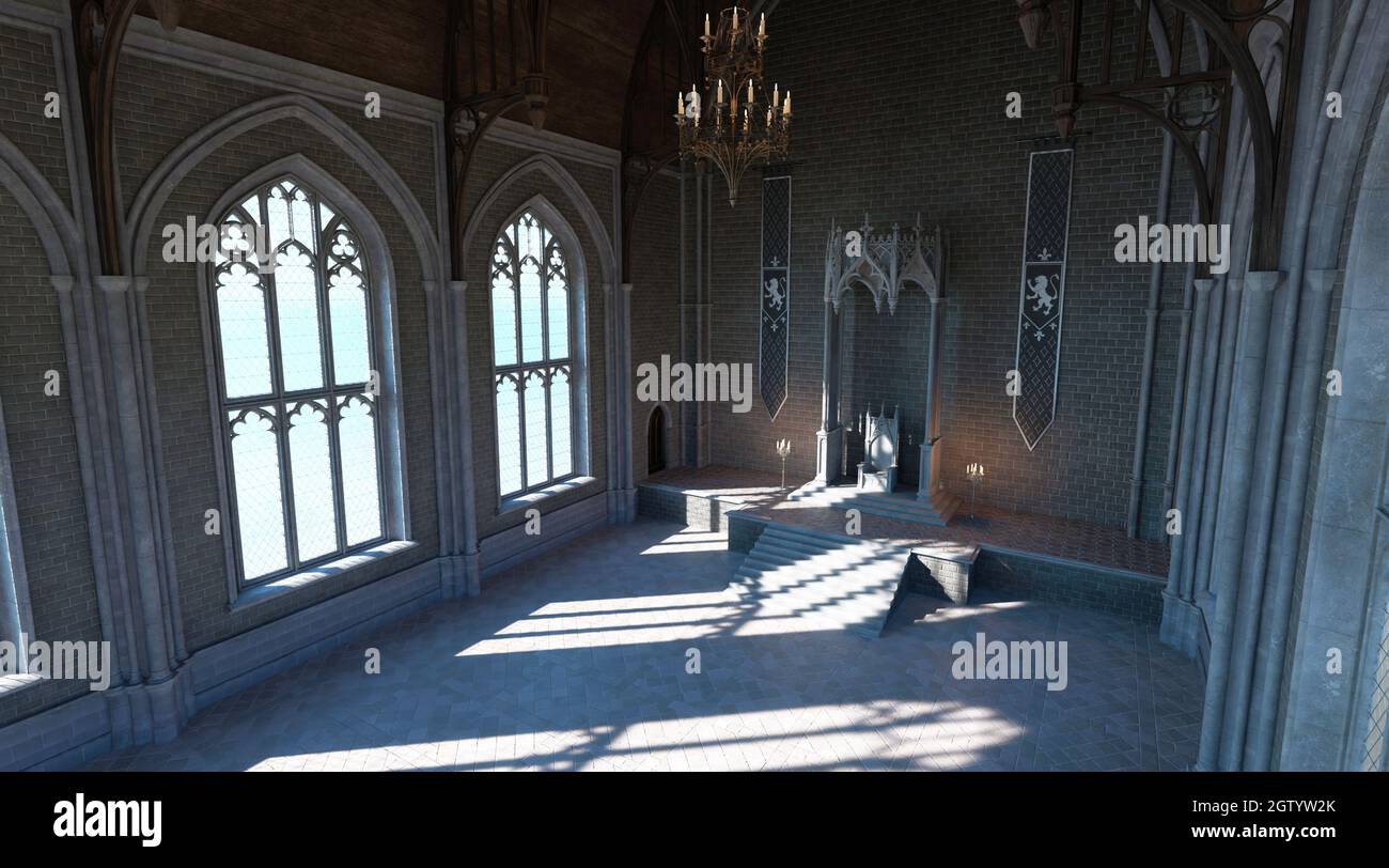 Fantasy Castle Throne Room