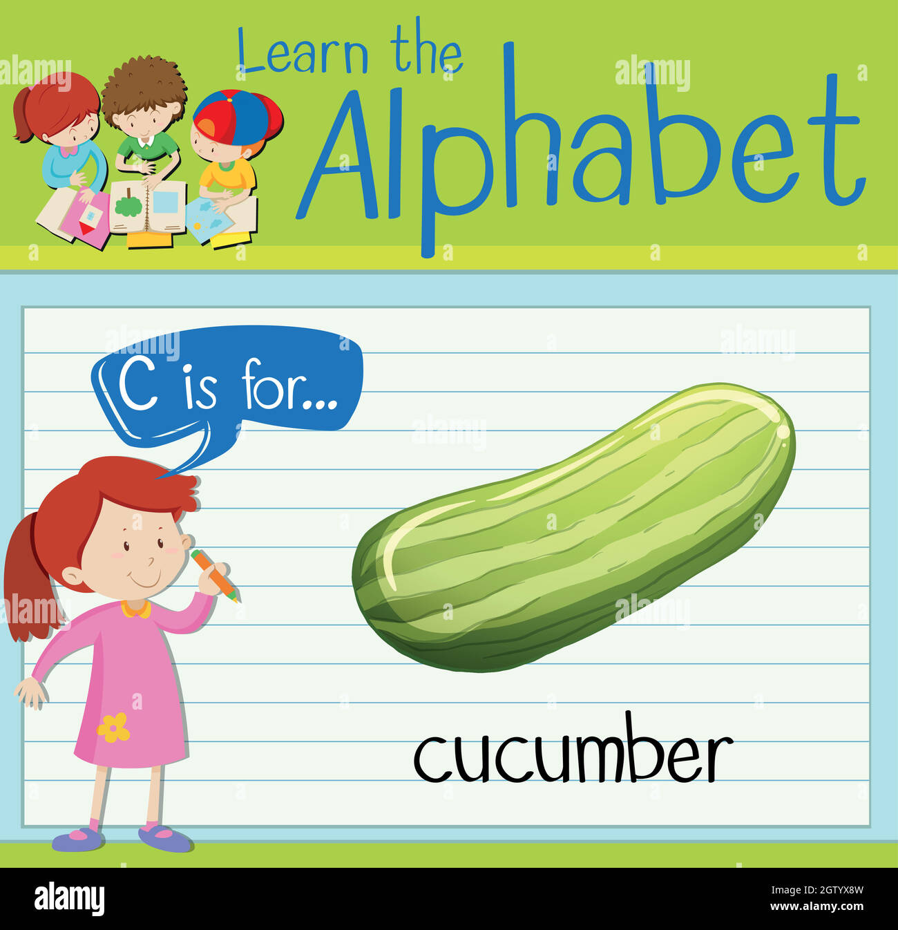 Cucumber picture Stock Vector Images - Alamy