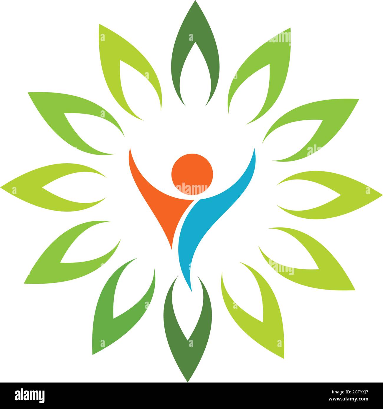 Human character logo sign,Health care logo Stock Vector Image & Art - Alamy
